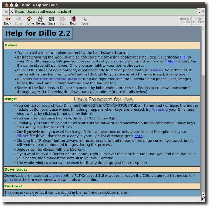 Installare Dillo Web Browser 2.2.0 su Ubuntu - Linux Freedom